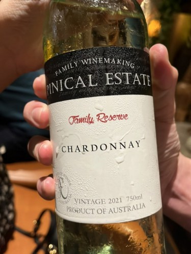 Pinical Estate Family Reserve Chardonnay | Vivino English