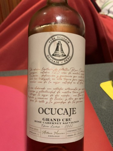 Ocucaje Ocucaje Grand Cru Edition Limitada Cabernet Sauvignon Rosé ...