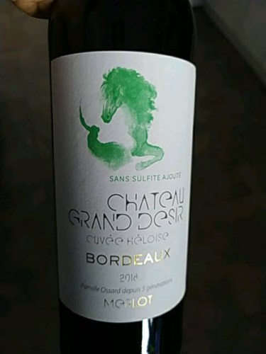 Château Grand Desir Cuvée Héloise Merlot Bordeaux | Vivino US