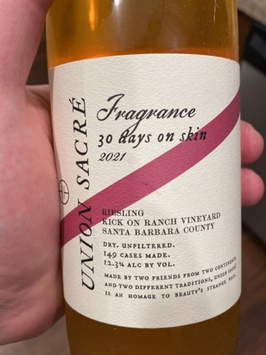 Union Sacré Kick On Ranch Vineyard Fragrance Riesling | Vivino California