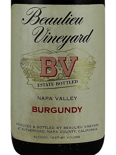 Beaulieu Vineyard (BV) Burgundy | Vivino US