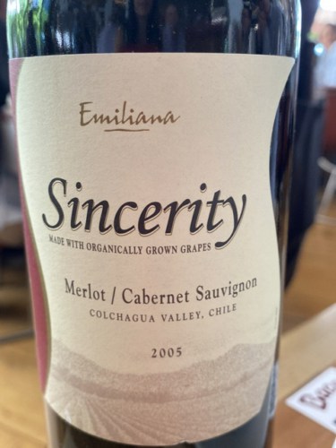 Emiliana Sincerity Merlot - Cabernet Sauvignon | Vivino US