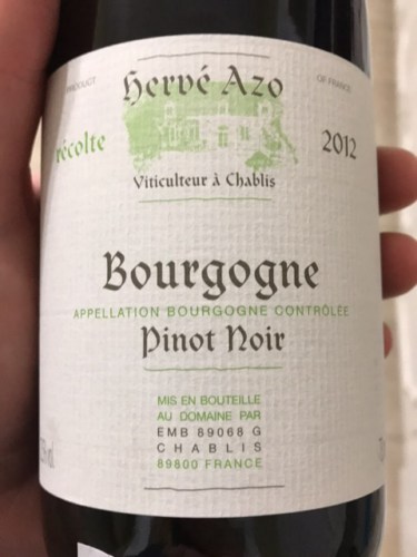 Domaine Hervé Azo Pinot Noir Bourgogne | Vivino US