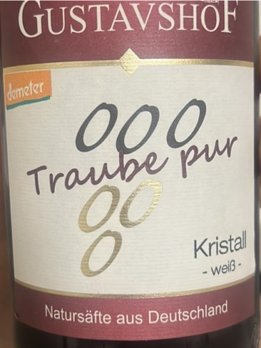 Gustavshof Traube pur Weiss | Vivino Australia