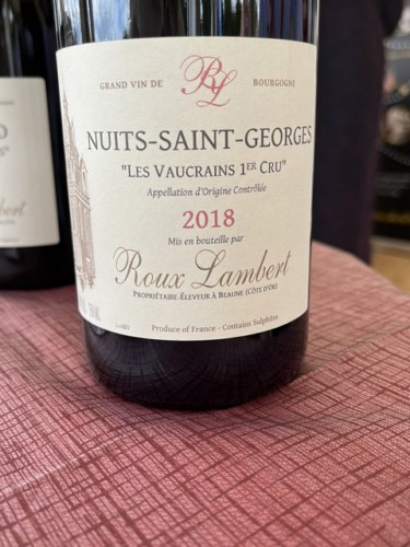 Roux Lambert Nuits-Saint-Georges 1er Cru 'Les Vaucrains' | Vivino US