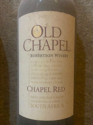 Robertson Winery Old Chapel Red | Vivino United States Robertson Winery Old Chapel Red | Vivino United States