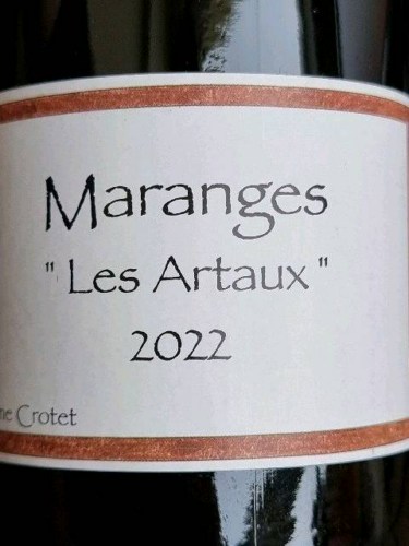 Maxime Crotet Maranges 'Les Artaux' | Vivino US
