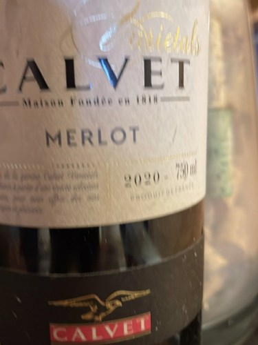 2020 Calvet Varietals Merlot | Vivino