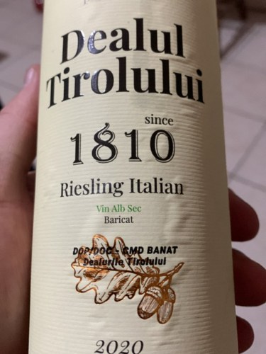 Dealul Tirolului Riesling Italian Alb Sec | Vivino US
