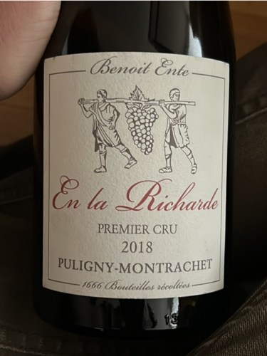 Benoît Ente En la Richarde Puligny-Montrachet Premier Cru | Vivino France