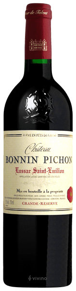 Château Bonnin Pichon (Grande Réserve) Lussac-Saint-Émilion | Vivino 日本