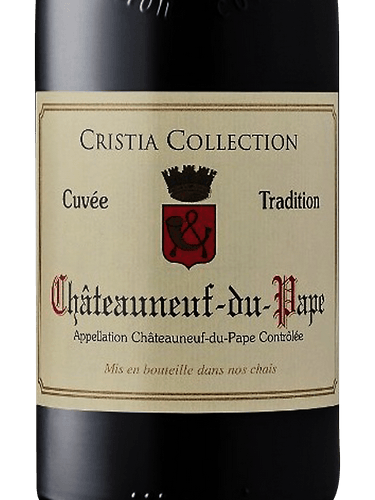 Domaine de Cristia Collection Cuvée Tradition Châteauneuf-du-Pape ...