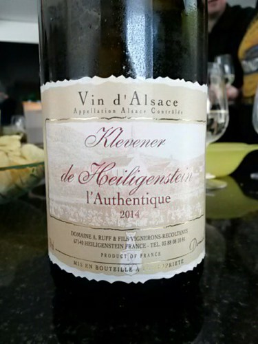 Domaine A. Ruff & Fils - Daniel Ruff Klevener de Heiligenstein L ...