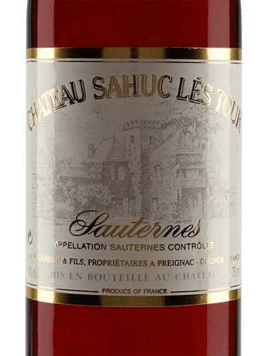 Château Sahuc lès Tour Sauternes | Vivino US