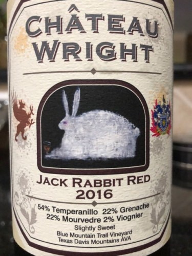 Château Wright Jack Rabbit Red | Vivino English