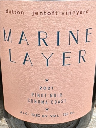 Marine Layer Dutton - Jentoft Vineyard Pinot Noir | Vivino English