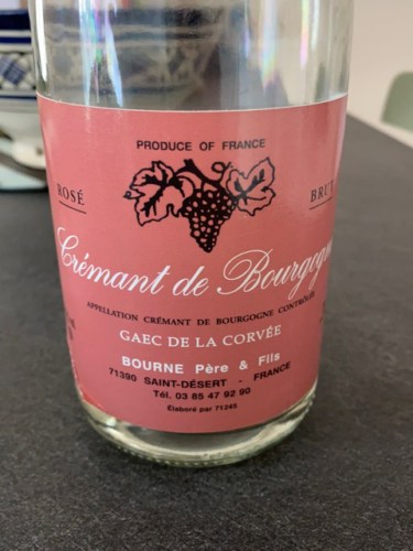 Gaec de la Corvee - Bourne Père et Fils Crémant de Bourgogne Brut Rosé ...