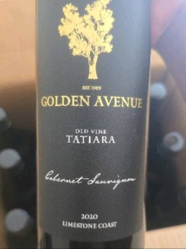Golden Avenue Old Vine Tatiara Cabernet Sauvignon | Vivino US
