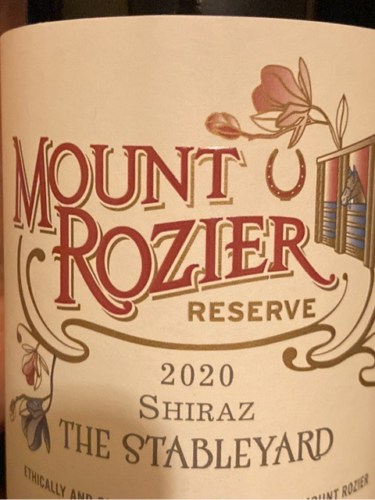 Mount Rozier Estate Reserve The Stableyard Shiraz | Vivino France