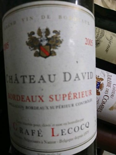 Grafé Lecocq Château David Bordeaux Supérieur | Vivino