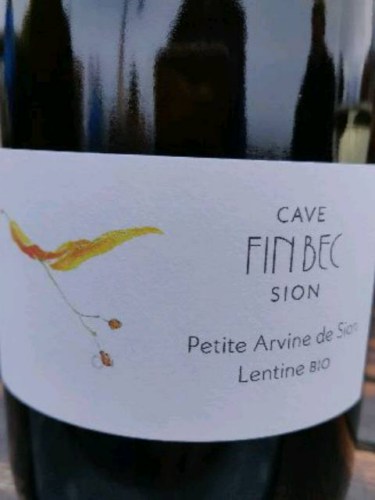Cave Fin Bec Bio Petite Arvine de Sion - Lentine | Vivino US