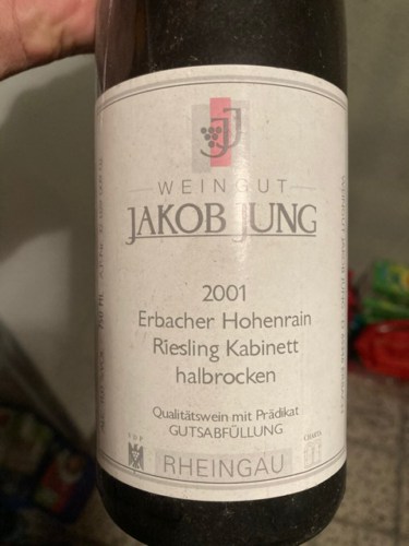 Jakob Jung Erbacher Hohenrain Riesling Kabinett Halbtrocken | Vivino US Jakob Jung Erbacher Hohenrain Riesling Kabinett Halbtrocken | Vivino US