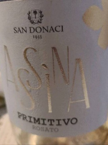 San Donaci Assìna Primitivo Rosato | Vivino English