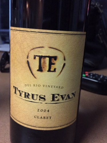 Tyrus Evan Del Rio Vineyard Claret | Vivino 日本