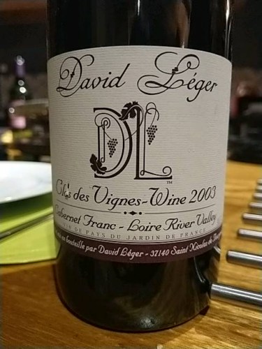 David Leger Clos des Vignes Cabernet Franc | Vivino Canada