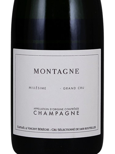 Raphaël et Vincent Bérêche Montagne Millésimé Champagne Grand Cru | Vivino US