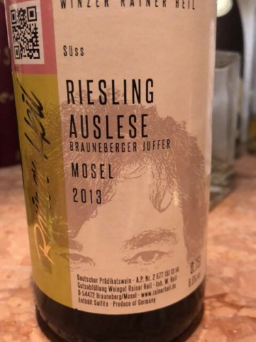 Rainer Heil Brauneberger Juffer Riesling Auslese | Vivino Australia