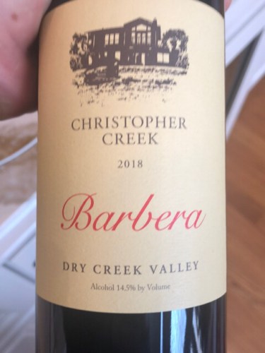 Christopher Creek Barbera | Vivino English