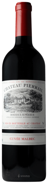 Château Pierrail Cuvée Malbec Bordeaux Supérieur | Vivino France