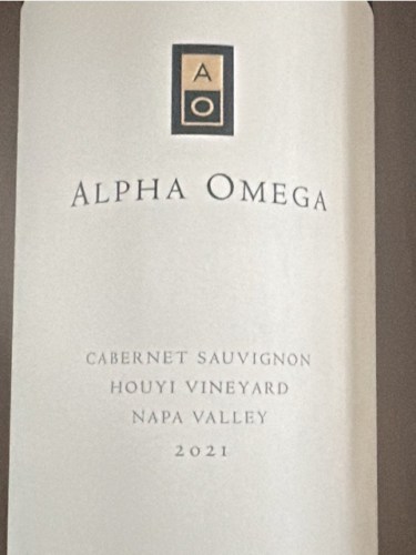 Alpha Omega Houyi Vineyard Cabernet Sauvignon | Vivino US