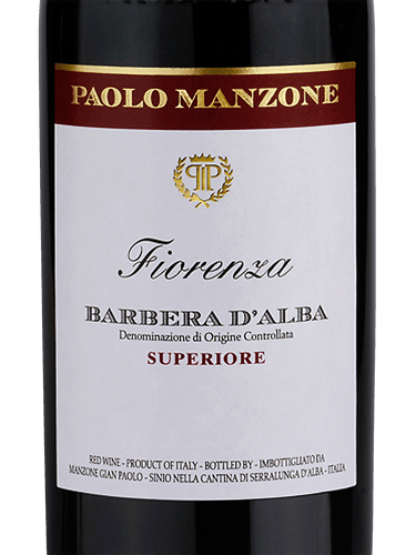 Paolo Manzone Fiorenza Barbera d'Alba Superiore | Vivino English