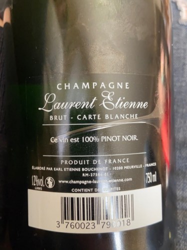 Laurent Etienne Carte Blanche Brut Champagne | Vivino US