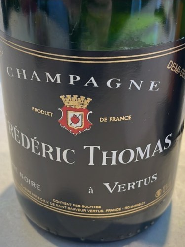 Champagne Frédéric Thomas Carte Noire Demi-Sec Champagne | Vivino US