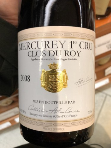 Domaine Raphael et Alain Corcia Mercurey 1er Cru 'Le Clos du Roy ...