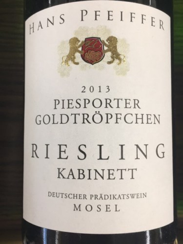 2020 Hans Pfeiffer Piesporter Goldtröpfchen Riesling Kabinett | Vivino US