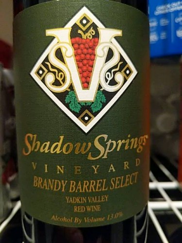 Shadow Springs Brandy Barrel Select Red | Vivino