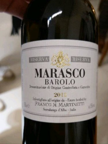 Franco M. Martinetti Marasco Riserva Barolo | Vivino English
