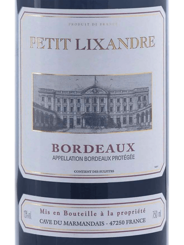 Cave du Marmandais Petit Lixandre Bordeaux | Vivino US