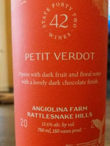 State 42 Wines Angiolina Farm Petit Verdot | Vivino US