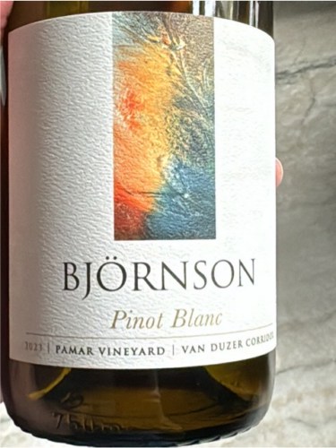 Bjornson Vineyard Pamar Vineyard Van Duzer Corridor Pinot Blanc | Vivino US
