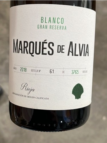 Bodegas Alvia Marqués de Alvia Gran Reserva Blanco | Vivino English