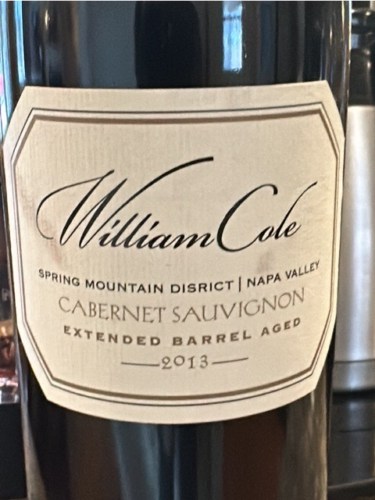 William Cole Vineyards Cabernet Sauvignon Extended Barrel Aged | Vivino US