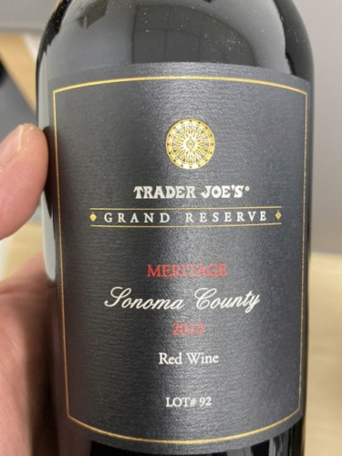 2014 Trader Joe's Grand Reserve Red | Vivino US