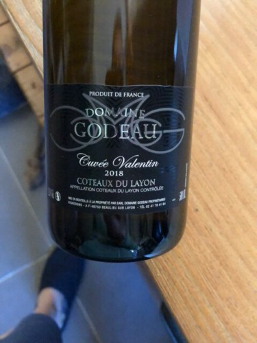Domaine Godeau Cuvée Valentin Côteaux du Layon | Vivino France