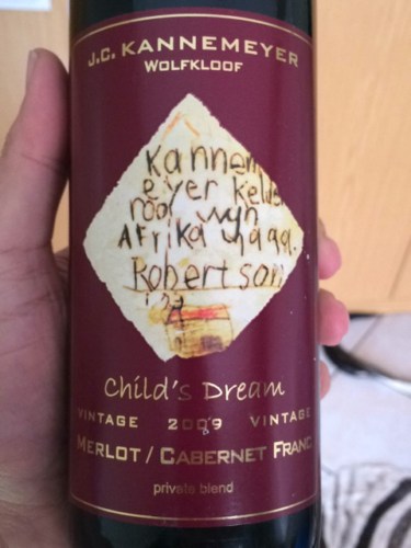 Wolfkloof- J.C Kannemeyer Child's Dream Private Blend Merlot - Cabernet ...