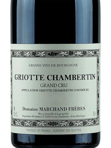 Domaine Marchand Freres Griotte-Chambertin Grand Cru | Vivino US